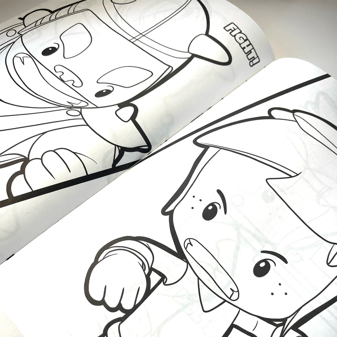 David Vs Goliat - Libro de Colorear – Hero Store Colombia